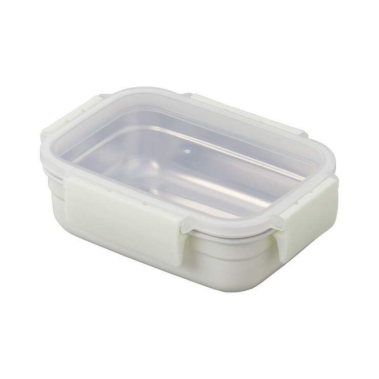 レンジ対応 ステンレス 保存容器 0.85L MEAL BOX アピデ ククナ KKN-SC085【容器 耐熱 冷凍 密閉容器 4点ロック ...